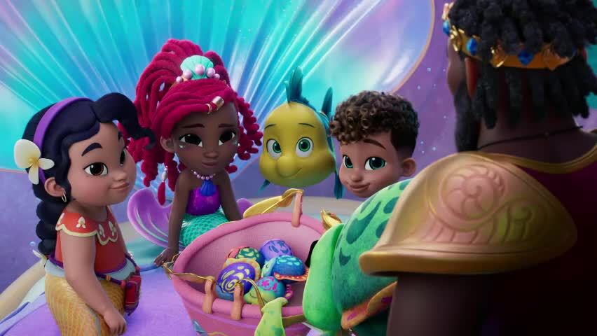 Disney Junior's Ariel Episode 7 The Cuttlebaby Sitter / Flounder the ...