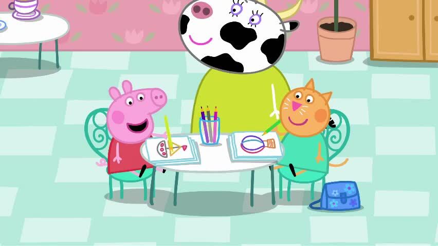 Peppa Pig Season 8 Episode 43 Mr. Cat’s Café | Watch cartoons online ...